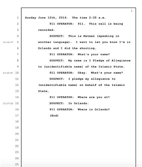 Full Transcripts Of 911 Calls Between Pulse Gunman And Negotiators Released