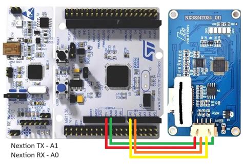 nextion display to stm32 nucleo