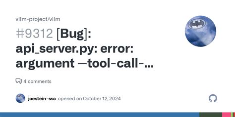 Bug Apiserverpy Error Argument Tool Call Parser Invalid Choice Llama3json Choose