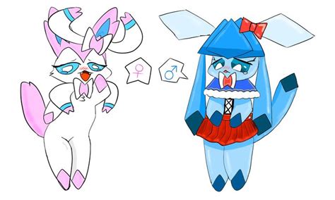 Glaceon And Slveon 캐릭터 아트