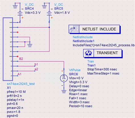 Sn74avc2t245 Hspice Model Question Logic Forum Logic Ti E2e Support Forums