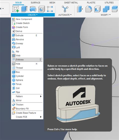How To Extrude Cut Projected Geometry Autodesk Community