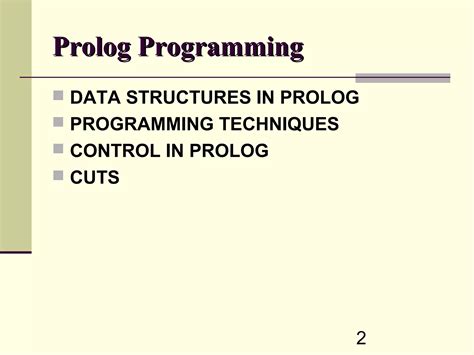 Prolog Programming Ppt