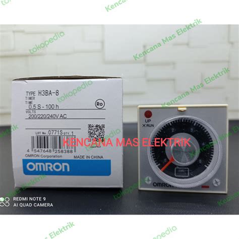 Jual TIMER OMRON H3BA 8 220VAc SOCKET Jakarta Pusat Kencana Mas Elektrik Tokopedia