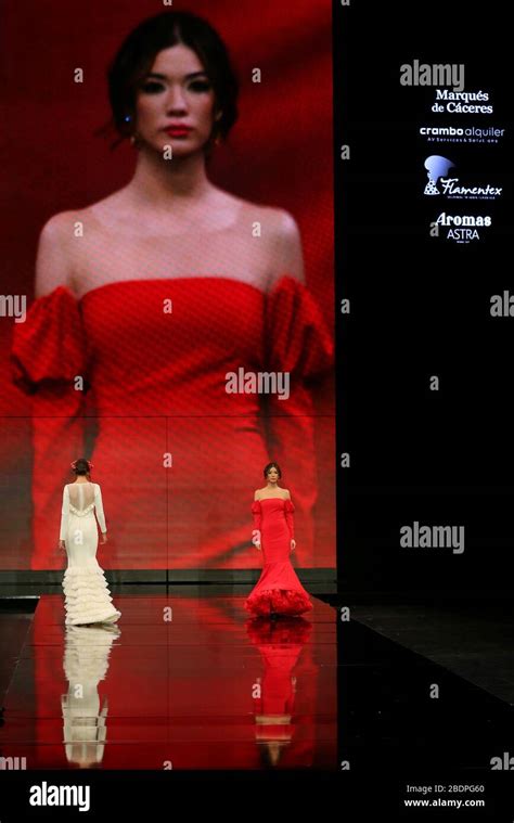 Sevilla Spain Jan Model Lola Zapata Wearing A Dress From The En Tierra Extrana Collection