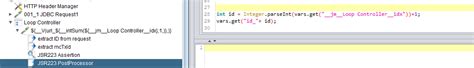 Jmeter Using Variables From Jdbc Request In Jsr223 Postprocessor