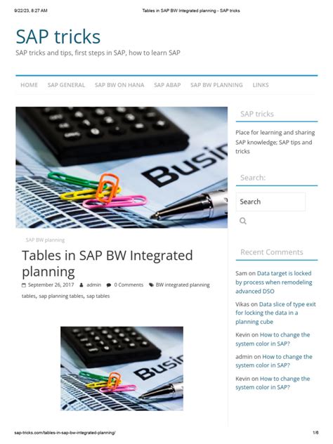 Tables In Sap Bw Integrated Planning Sap Tricks Pdf Computer Science Information Retrieval