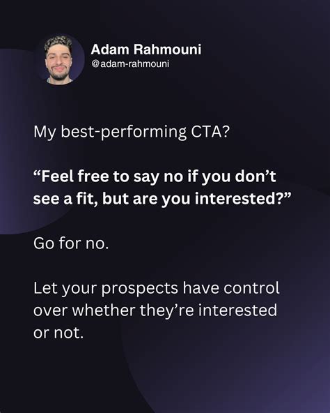 I Booked 3 Sales Meetings Yesterday By Assuming My Prospects Would Say No In My Cta Sounds