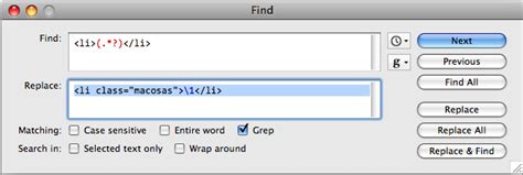 Bbedit Buscar Con Grep Ii Macosas