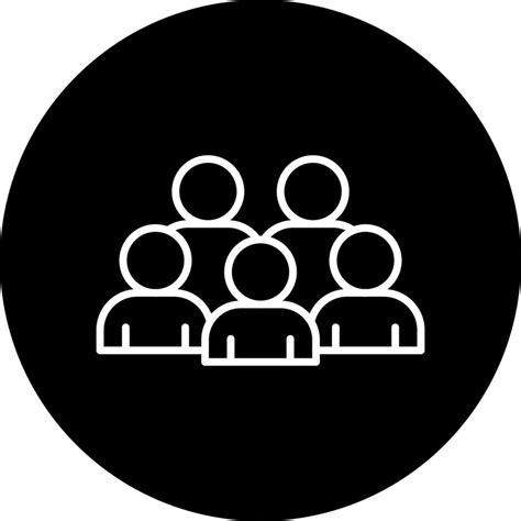 Crowd Vector Icon Style 22549586 Vector Art At Vecteezy