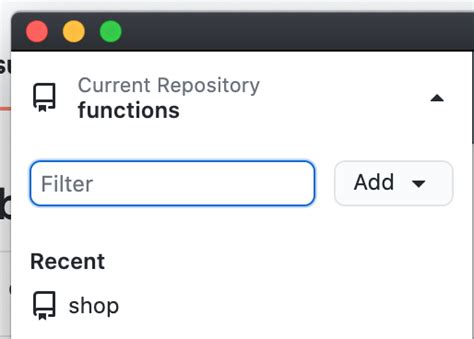 Setting For Toggling Recent Repositories In The Repository Switcher Issue Desktop