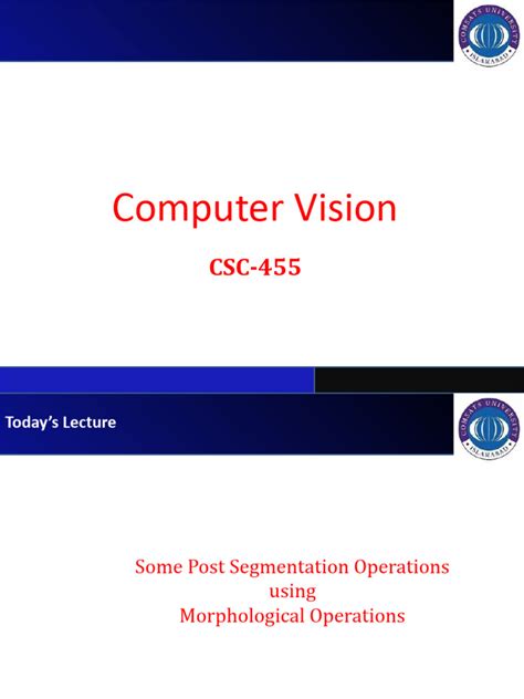 Cv Lecture 8 Download Free Pdf Image Segmentation Computer Vision