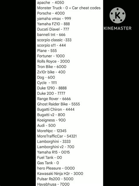 Sone💥 Cheats 💥codes Of 👿indian 3d Bike 👿 Youtube