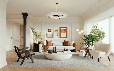 法式客厅合集效果图欣赏 【知末效果图】