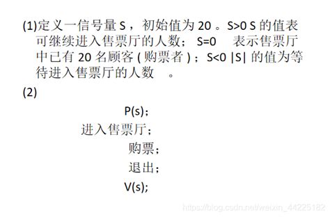 操作系统学习笔记（二十）~进程同步巩固习题某车站售票厅任何时刻最多可容纳20名购票者进入当售票厅中少于20名购票者时则 Csdn博客