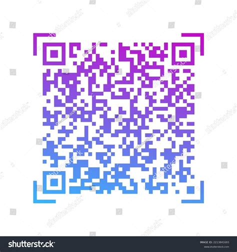 qr code sample vector gradient qr stock vector royalty free
