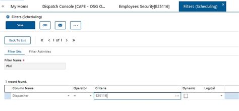 console dispatch filter am dispatcher ifs community