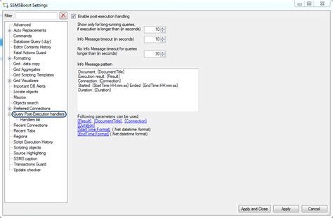 query post execution handlers