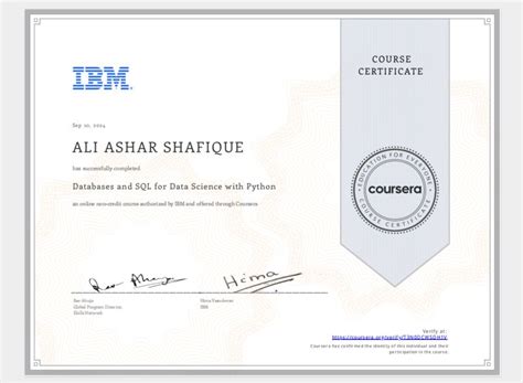 Completed Databases And Sql Course Ali Ashar Shafique Posted On The Topic Linkedin