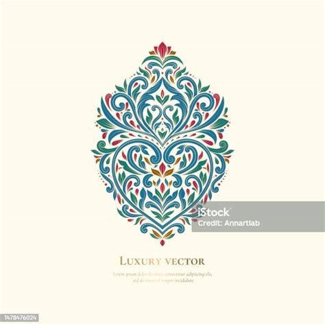 흰색 배경에 고급 패턴 벡터 만다라 템플릿 황금 디자인 요소 전통 터키어 인도 모티브 직물과 직물 벽지 포장 또는 원하는 아이디어에 적합합니다 오토만 스툴에 대한 스톡 벡터