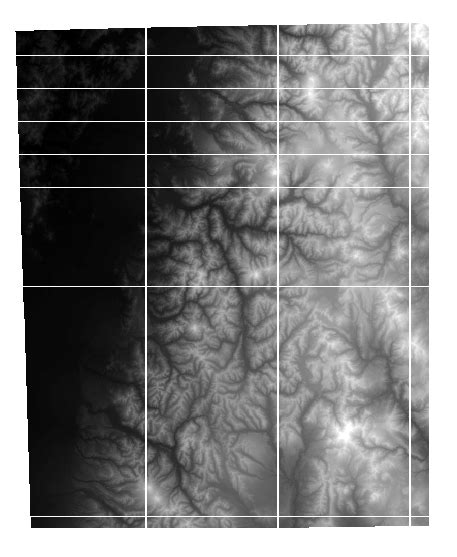 Coordinate System White Grid Appears When Reprojecting Dem In Arcgis Desktop Geographic