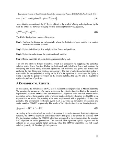 A Particle Swarm Optimization Algorithm Based On Uniform Design Pdf