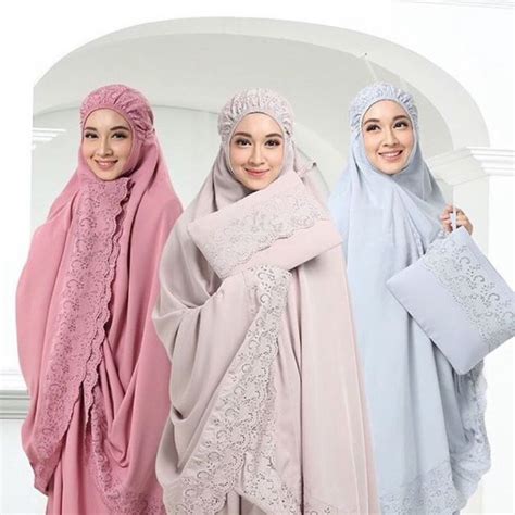 Mukena Khadijah Syahbani Full Bordir Mukena Khadijah Terlaris Mukenah