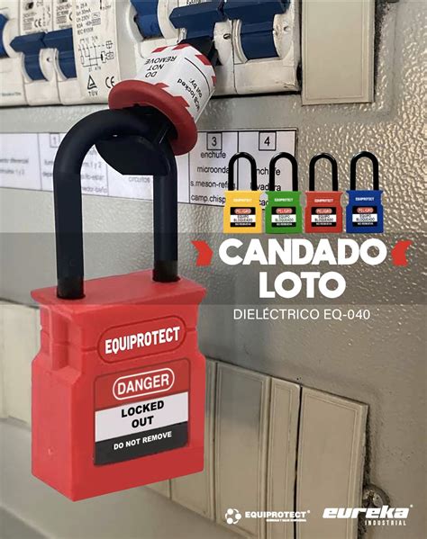 Eureka Candado Loto Equiprotect DielÉctrico Eq 040 Diseñados Para