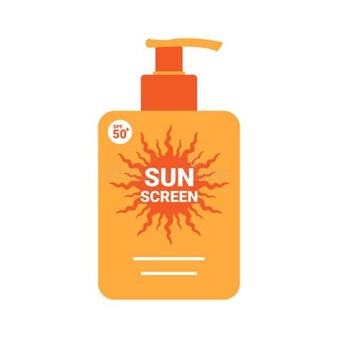 Pump Bottle With A Sunscreen Lotion Or Cream Sunscreen Product Package