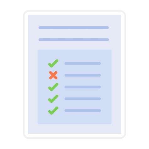 Premium Vector Report Card Flat Illustration