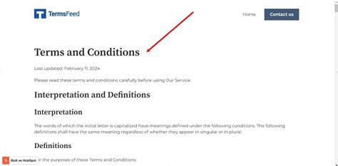 Video How To Add A Terms And Conditions Page On HubSpot TermsFeed