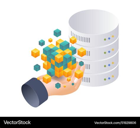 Role Of Blockchain In Database Systems Royalty Free Vector