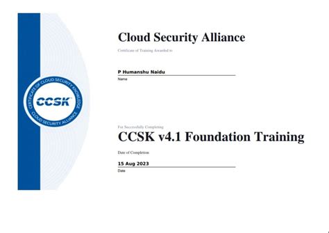 Ccsk Cisco Cisconetworkingacademy Ciscocertification P Humanshu Naidu
