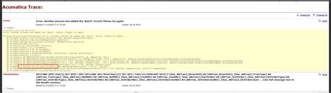 Error Another Process Has Added The Batch Record Community