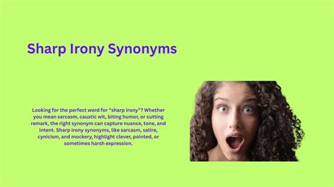 Sharp Irony Synonyms That Cut Deeply