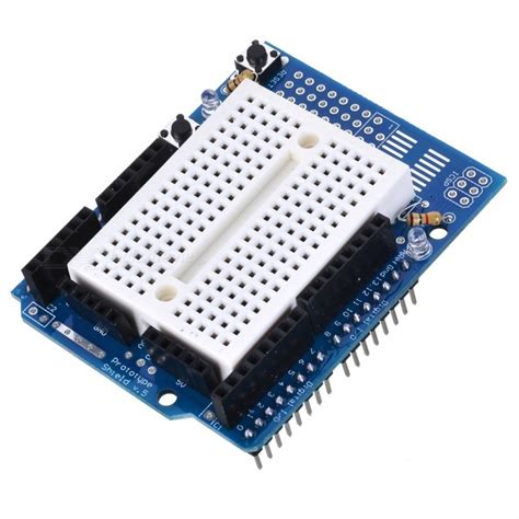 Prototype Shield With Mini Breadboard For Arduino Electronics In Touch Co