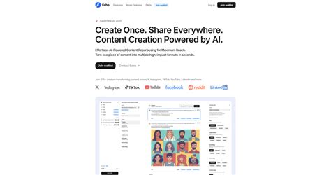 Echo - AI Content Repurposing Platform for Social Media | Transform ...