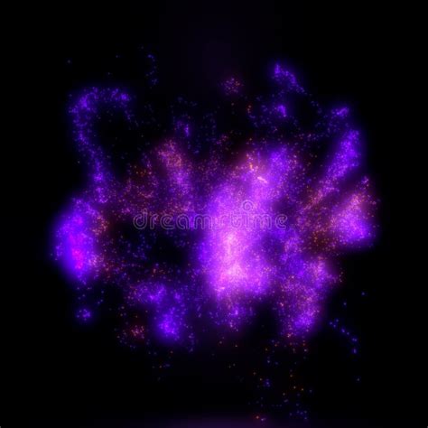 3d Rendering Glowing Fluid Particles Dynamic Flow Futuristic Fluid
