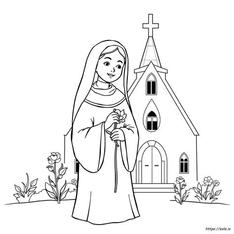 Heilige Therese Von Lisieux Ausmalbilder