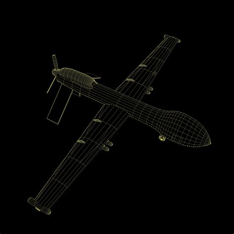 Predator Drone 3d Model 15 3ds Dae Fbx Max Obj Free3d