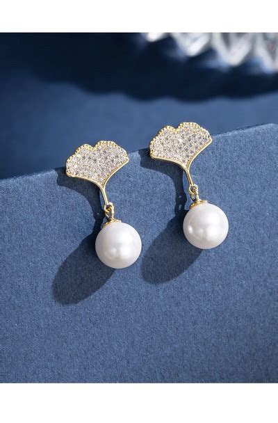 Badu Bg Златни и сребърни цветни кръгли обеци с имитация на перли за жени Луксозни кристални