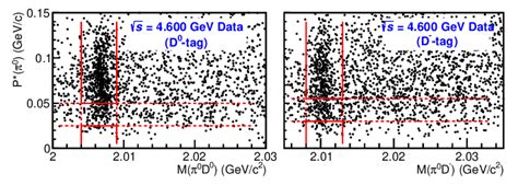 Two Dimensional Distributions Of P π 0 Versus M π 0 D For The D