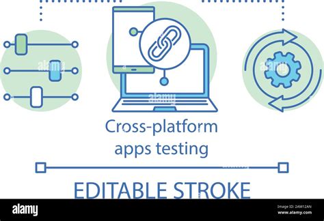 Cross Platform Apps Testing Concept Icon Performance Optimization