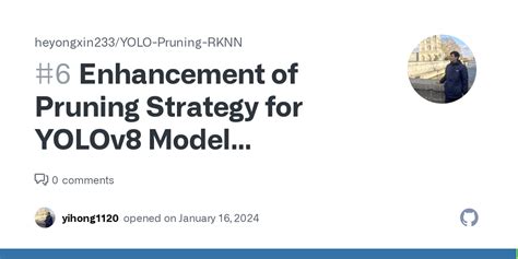 Enhancement Of Pruning Strategy For YOLOv Model Optimisation On RKNN Platforms Issue