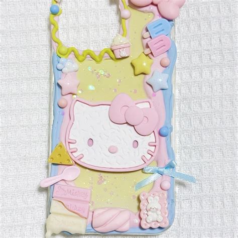 ୨୧ Hello Kitty Style Decoden Phone Case ୨୧ ⋱⋰ ⋱⋰ Depop