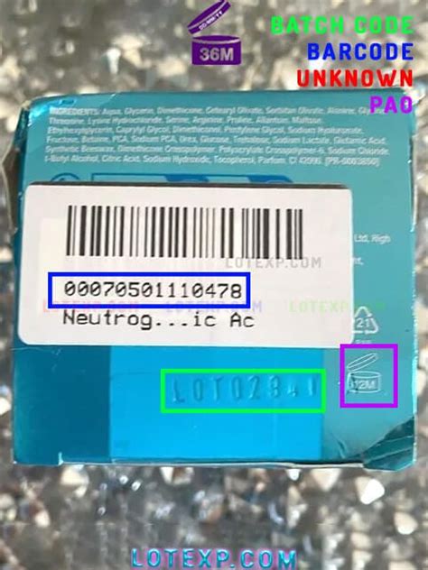 Neutrogena Batch Code Checker Cosmetic Calculator Batch Code Checker