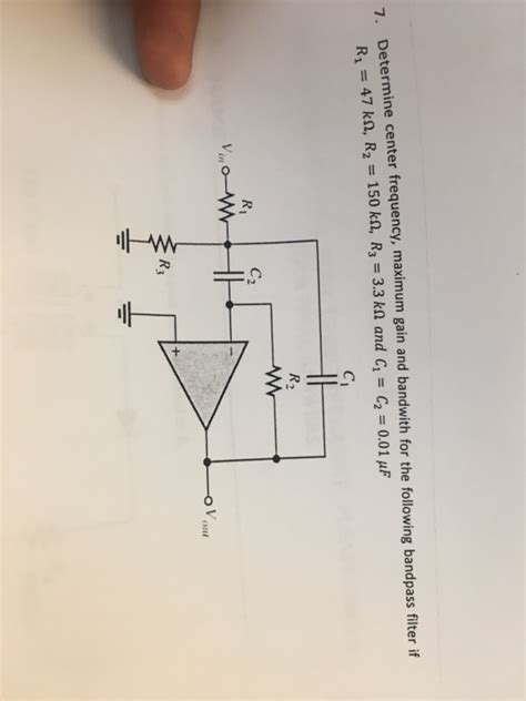 Solved Determine Center Frequency Maximum Gain And Bandw