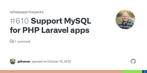 Support Mysql For Php Laravel Apps · Issue 610 · Railwayappnixpacks
