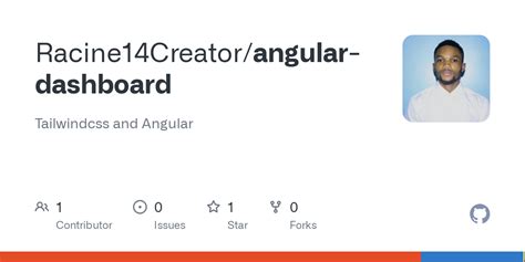 GitHub Racine Creator Angular Dashboard Tailwindcss And Angular