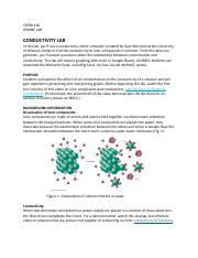 Conductivity Lab Instructions Pdf CHEM ONLINE LAB CONDUCTIVITY LAB In This Lab You Ll